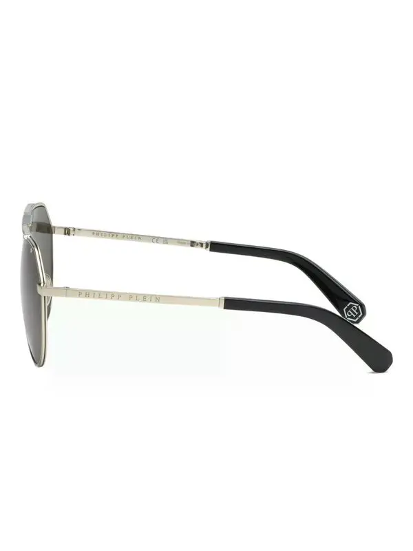 Philipp Plein Pilot-frame Sunglasses - Silver