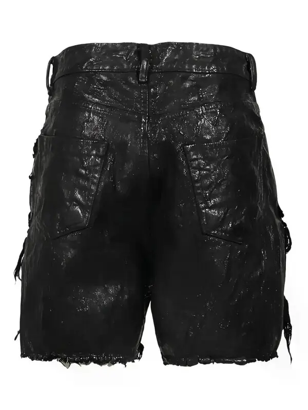 Rick Owens Ripped Detailing Thigh-length Shorts