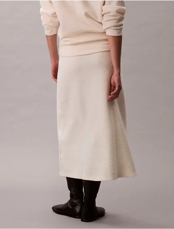 Calvin Klein Merino Wool Knit Midi Skirt