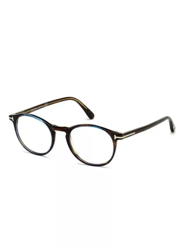 TOM FORD Round-frame Glasses - Brown
