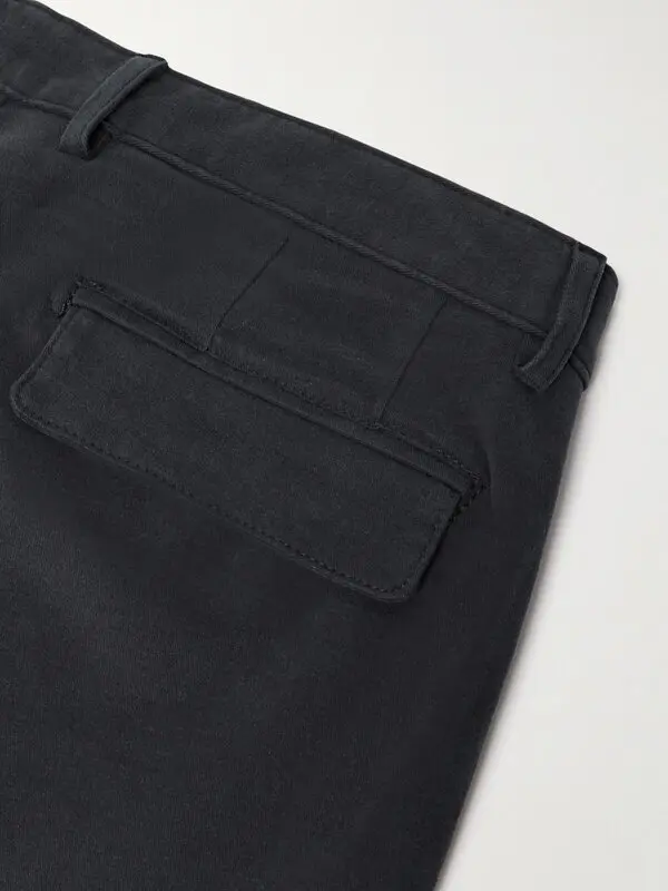 Massimo Alba Straight-leg Stretch-cotton Gabardine Trousers - Gray