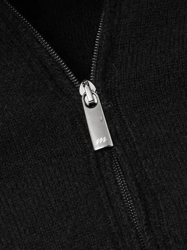 Massimo Alba Lima Cashmere Half-zip Sweater - Black