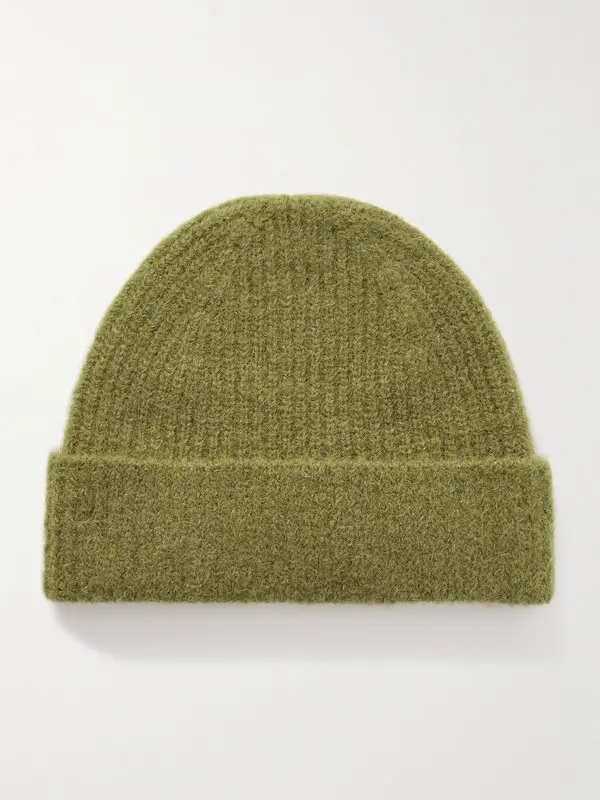 Nn07 Boris 60012 Ribbed Alpaca-blend Beanie - Green