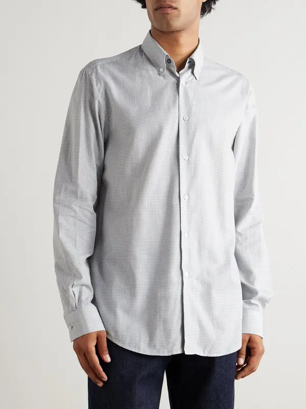 Paul Smith Button-down Collar Striped Cotton Shirt