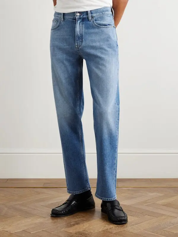 Zegna Roccia Straight-leg Stretch Jeans - Blue