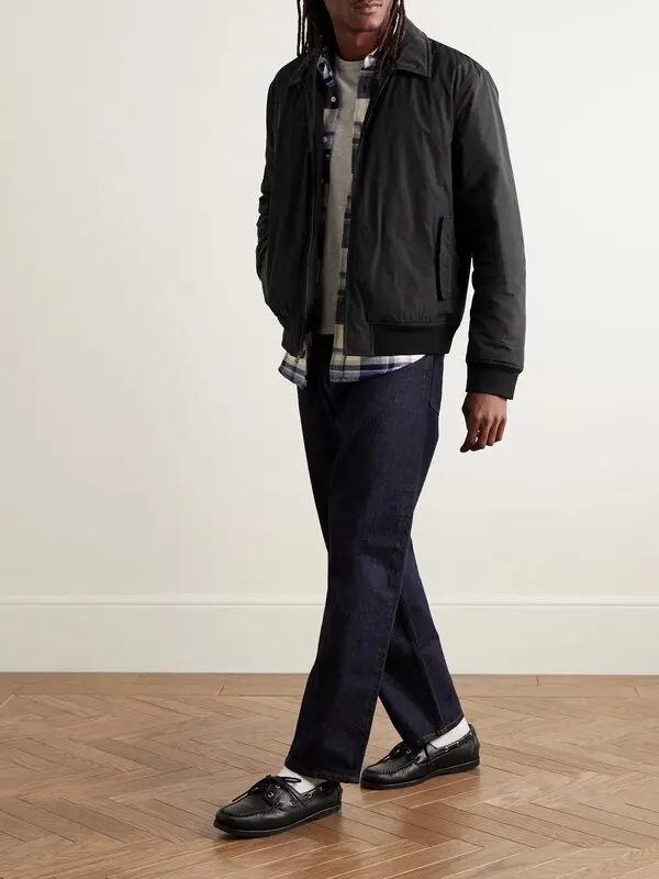 JAMES PERSE Padded Recycled-twill Bomber Jacket