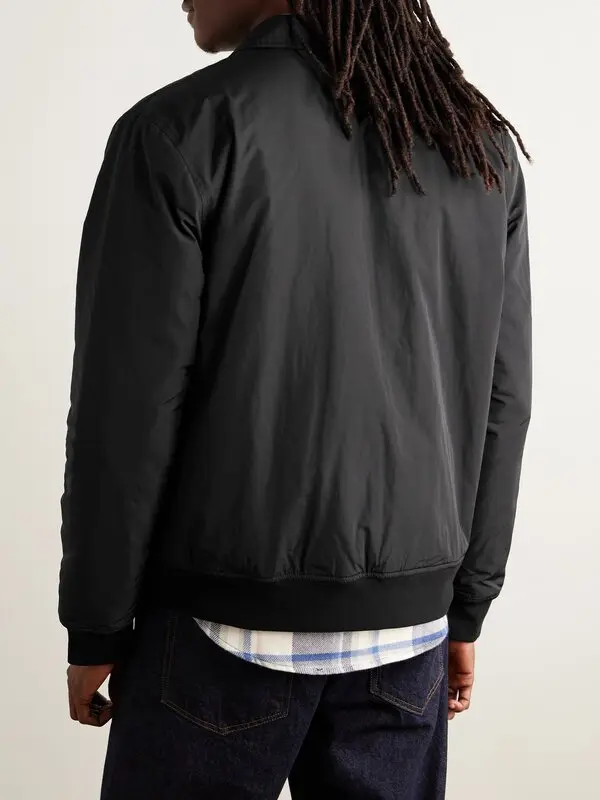 JAMES PERSE Padded Recycled-twill Bomber Jacket