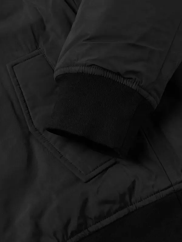 JAMES PERSE Padded Recycled-twill Bomber Jacket