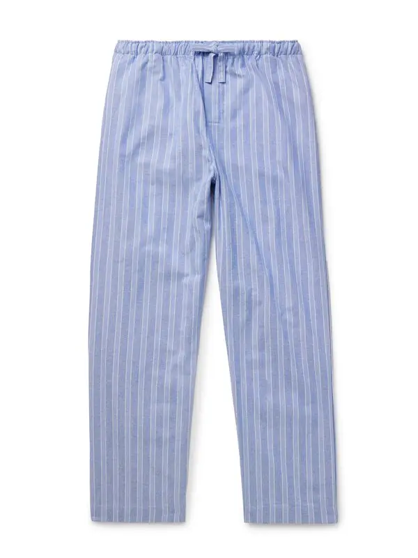 Derek Rose Arran 20 Straight-leg Pyjama Trousers - Blue