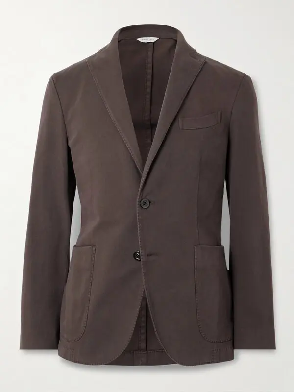 Boglioli Cotton-blend Twill Suit Jacket
