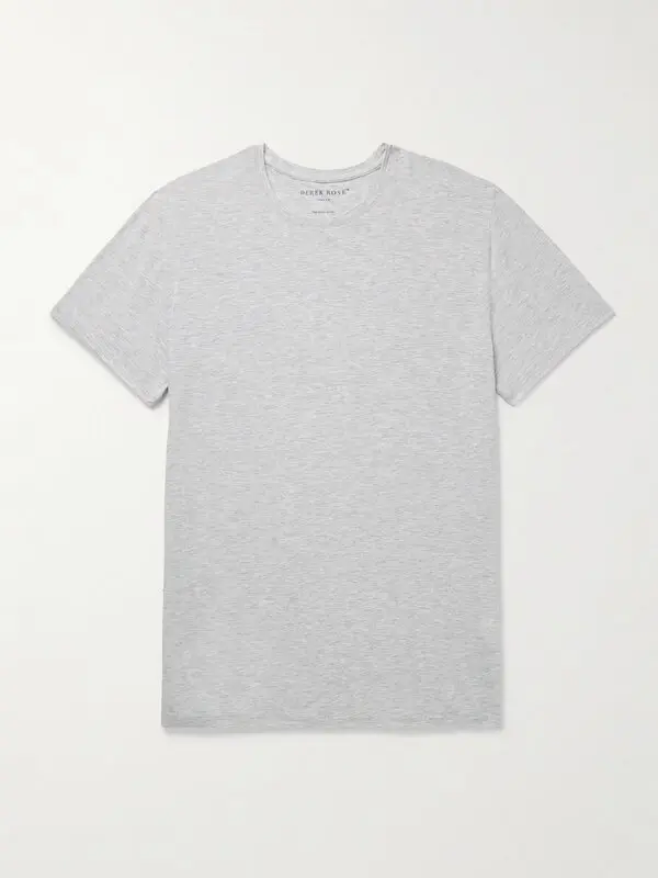 Derek Rose Marlowe 1 Stretch Modal Jersey T-shirt - Gray