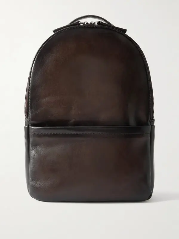Officine Creative Quentin 20 Leather Backpack - Brown