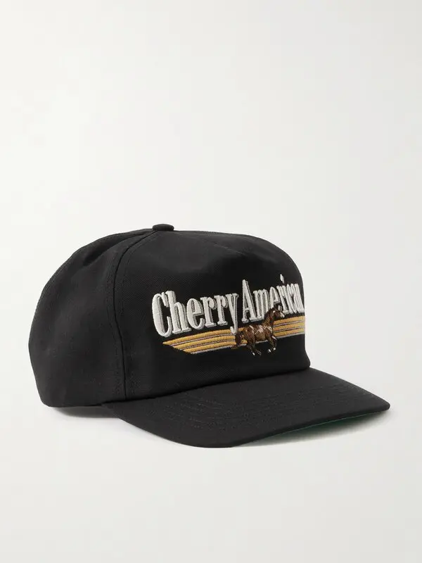 CHERRY LOS ANGELES American Logo-embroidered Twill Baseball Cap - Black