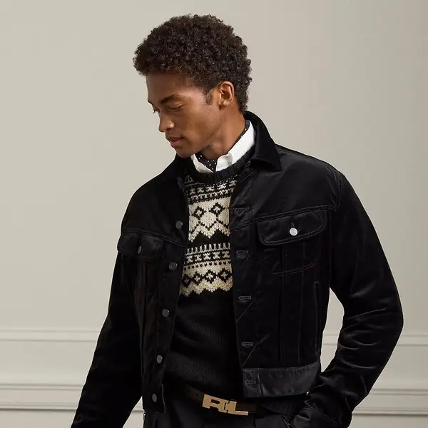 Ralph Lauren Velvet Trucker Jacket