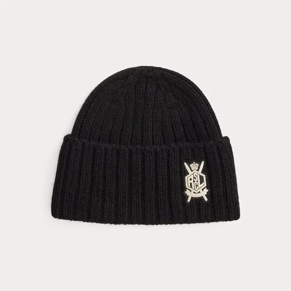 Ralph Lauren Rib-knit Cashmere Beanie - Classic Black