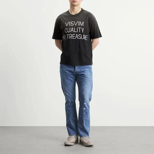 Visvim Jumbo T-shirt Dmgd - Black