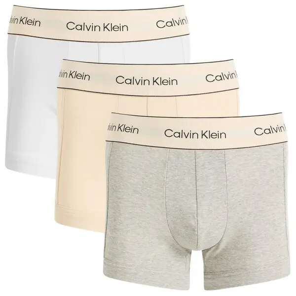 Calvin Klein Heritage Cotton Trunk 3 Pack - Khaki