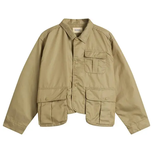BEAMS Chambray Gabardine Short Fishing Jacket