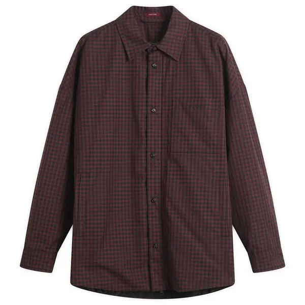 Gucci Cotton Micro Check Technical Overshirt