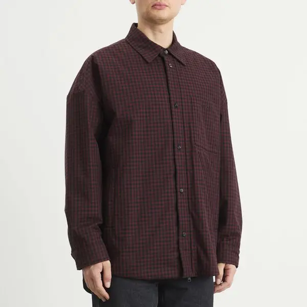 Gucci Cotton Micro Check Technical Overshirt