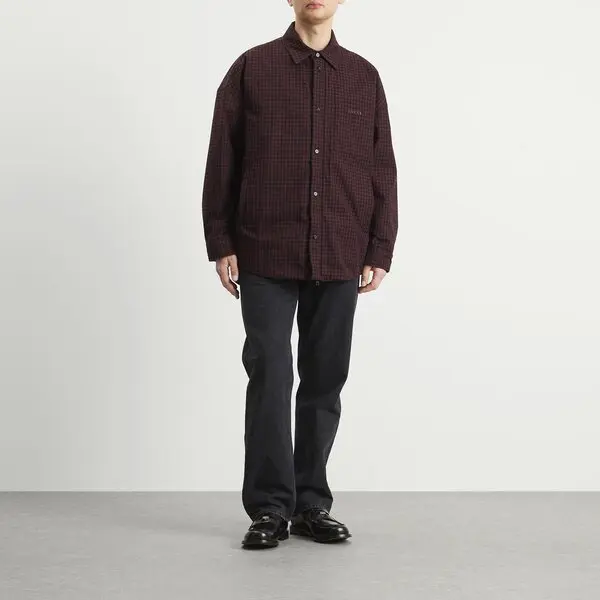 Gucci Cotton Micro Check Technical Overshirt