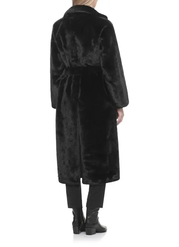 VALENTINI 1972 Synthetic Fur Coat - Black
