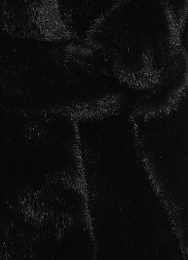 VALENTINI 1972 Synthetic Fur Coat - Black