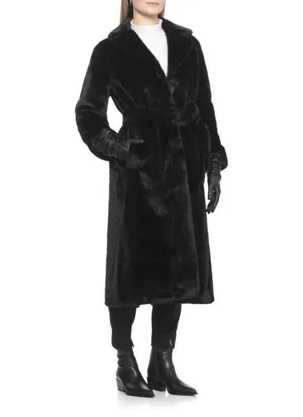 VALENTINI 1972 Synthetic Fur Coat - Black