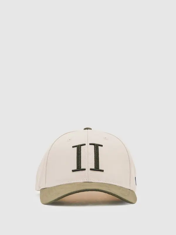 LES DEUX Contrast Logo-embroidery Cap - Sand/green
