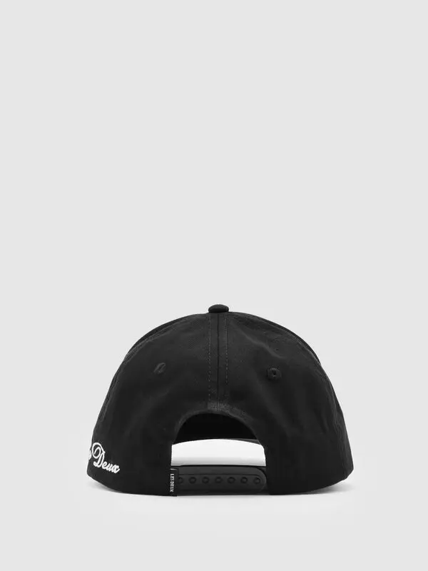 LES DEUX Cotton Logo Baseball Cap - Black