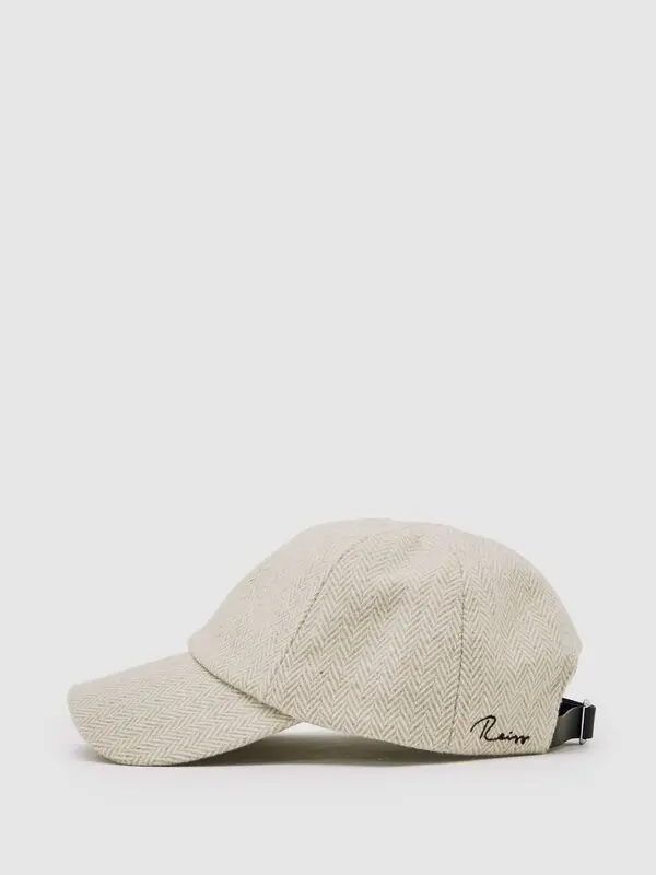 REISS Herringbone Wool Cap