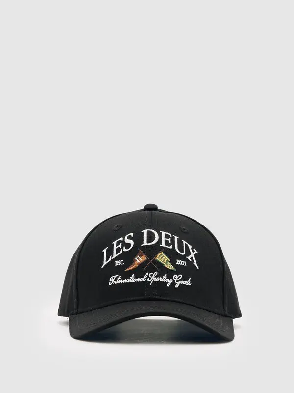 LES DEUX Ivy League Baseball Cap - Black