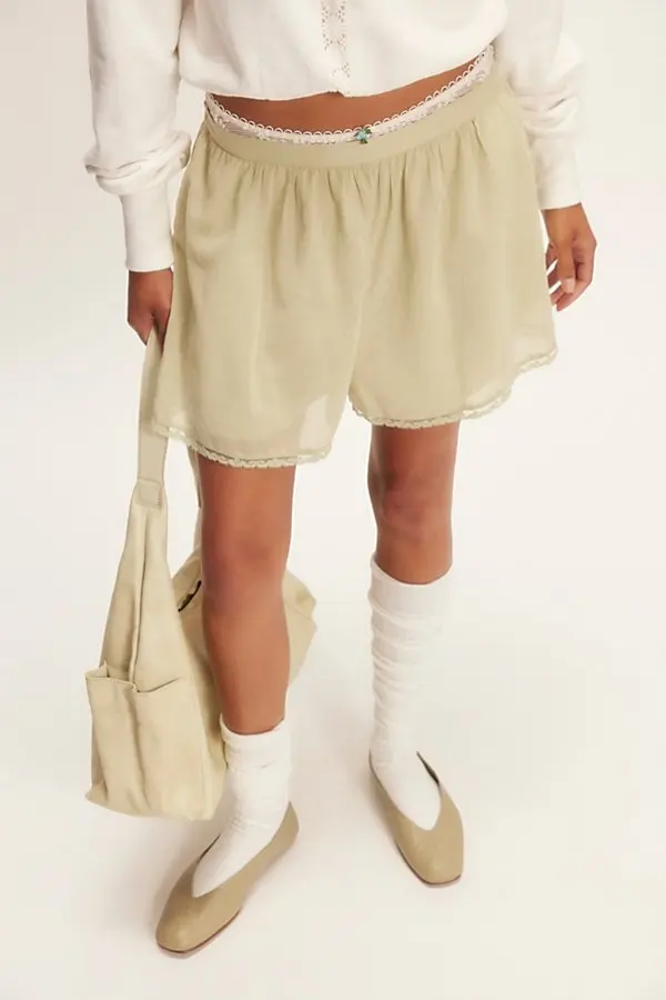 Free People Viola Over-the-knee Socks - Coconut Milk