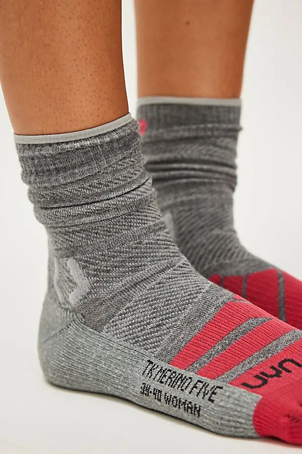 Uyn Trekking Five Merino Socks - Grey/pink