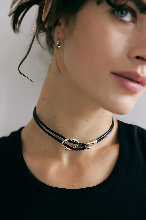 Pamela Love Fp X Verse Choker Necklace - Silver