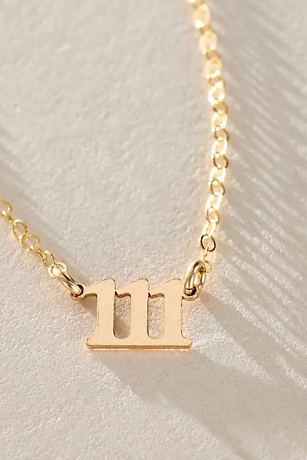 SET & STONES Angel Number Necklace - 111