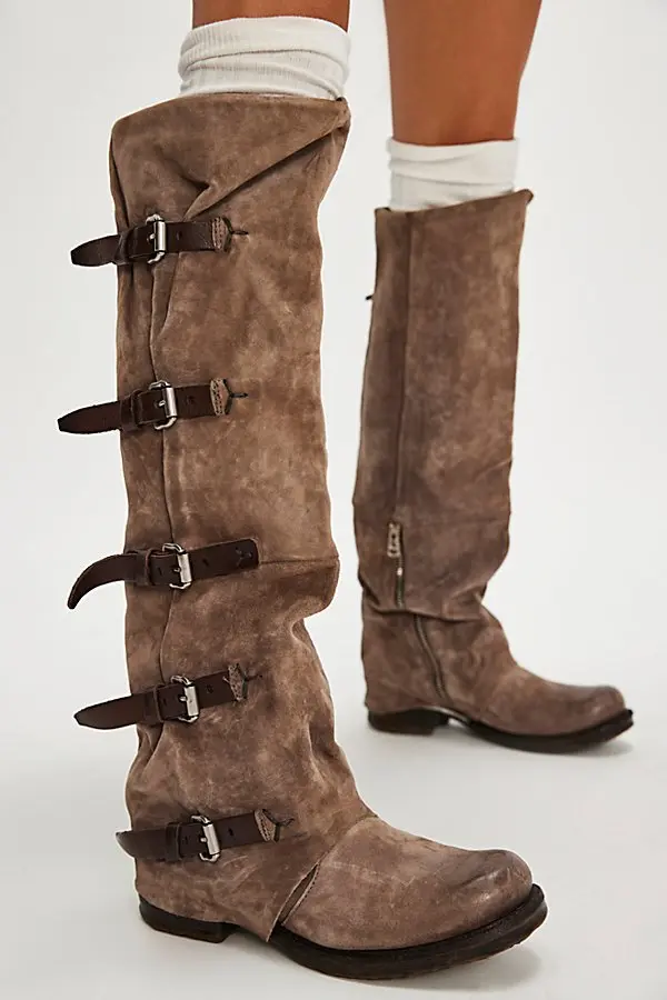 A.S.98 Tatum Over-the-knee Boots - Smoke