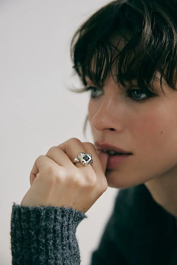 Pamela Love Fp X Aria Ring - Silver Labradorite