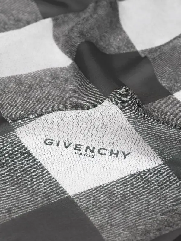 Givenchy Checked Square In Silk Georgette
