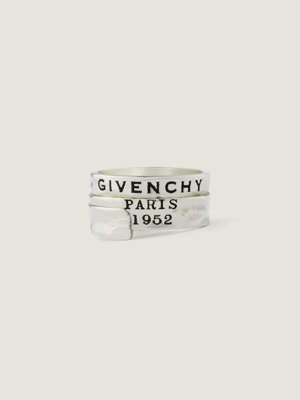 Givenchy Tape Ring - Antic Silvery