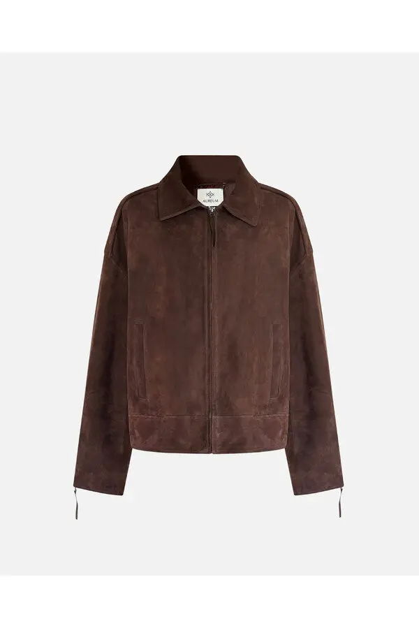 AUREUM The Mercer Leather Jacket - Chocolate