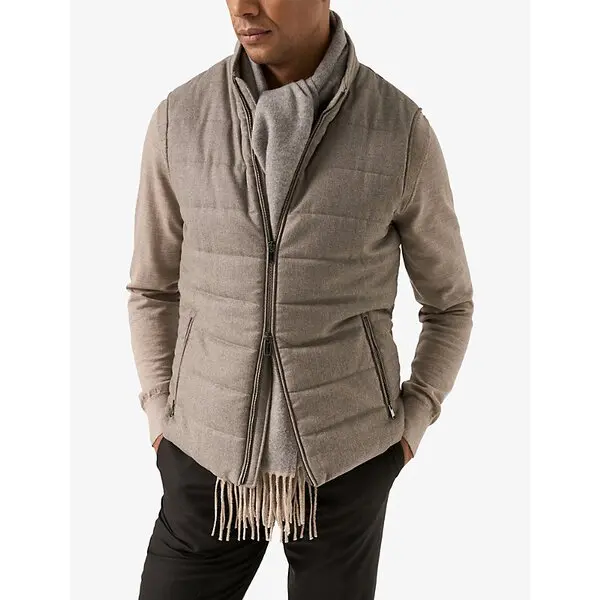 Eton Wool Gilet - Beige