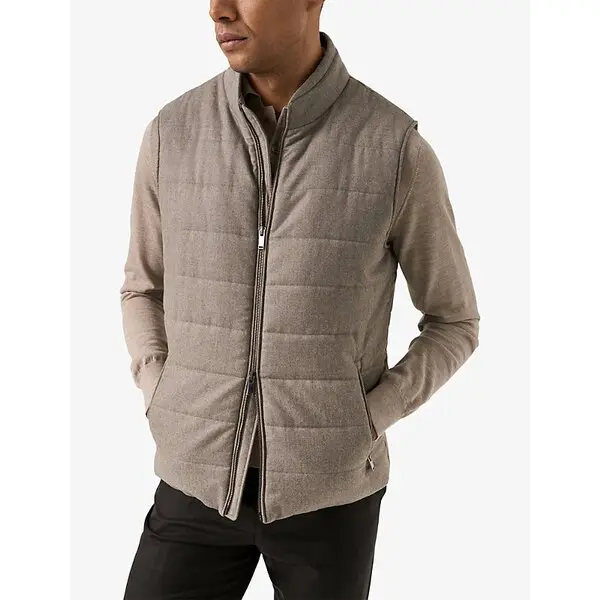 Eton Wool Gilet - Beige