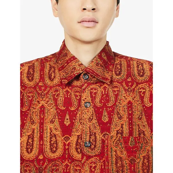 KARTIK RESEARCH Block Printed Silk Shirt