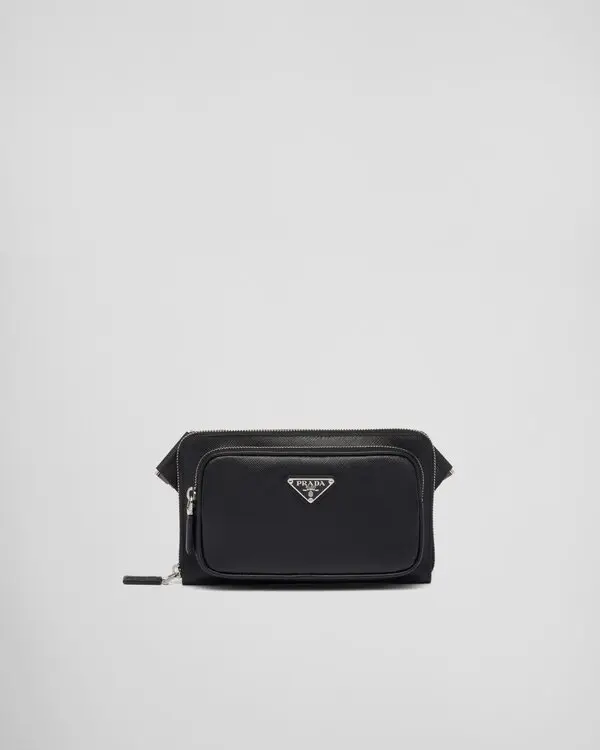 Prada Saffiano Leather Belt Bag - Black