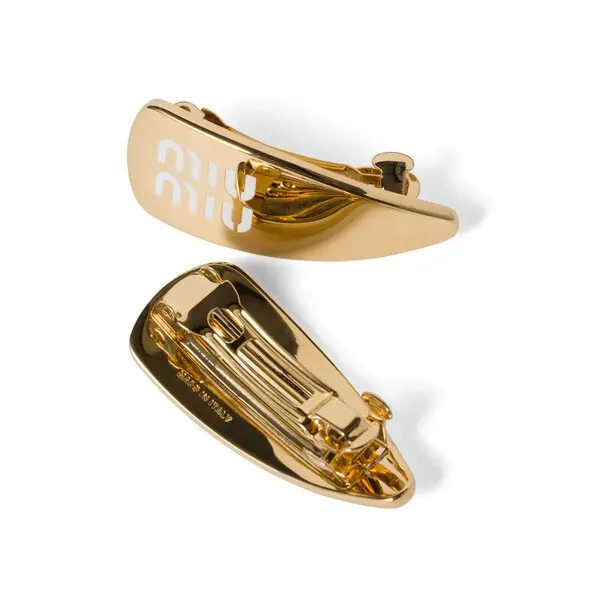 Miu Miu Enameled Metal Hair Clips