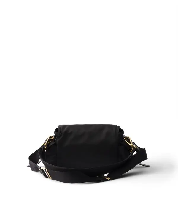 Prada Explore Medium Re-nylon Shoulder Bag With Flap - Black