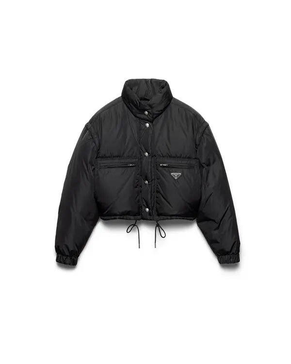 Prada Cropped Re-nylon Down Jacket