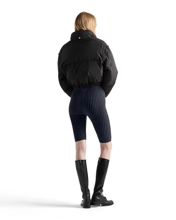 Prada Cropped Re-nylon Down Jacket