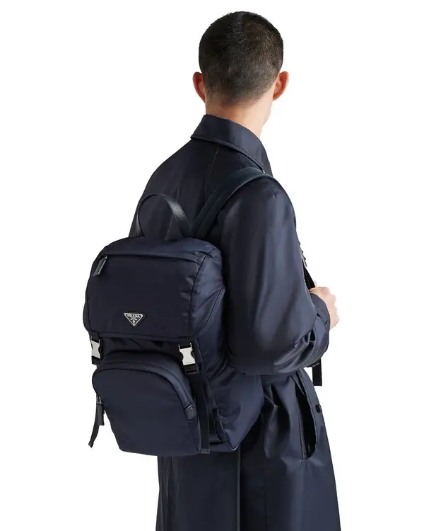 Prada Re-nylon And Saffiano Leather Backpack